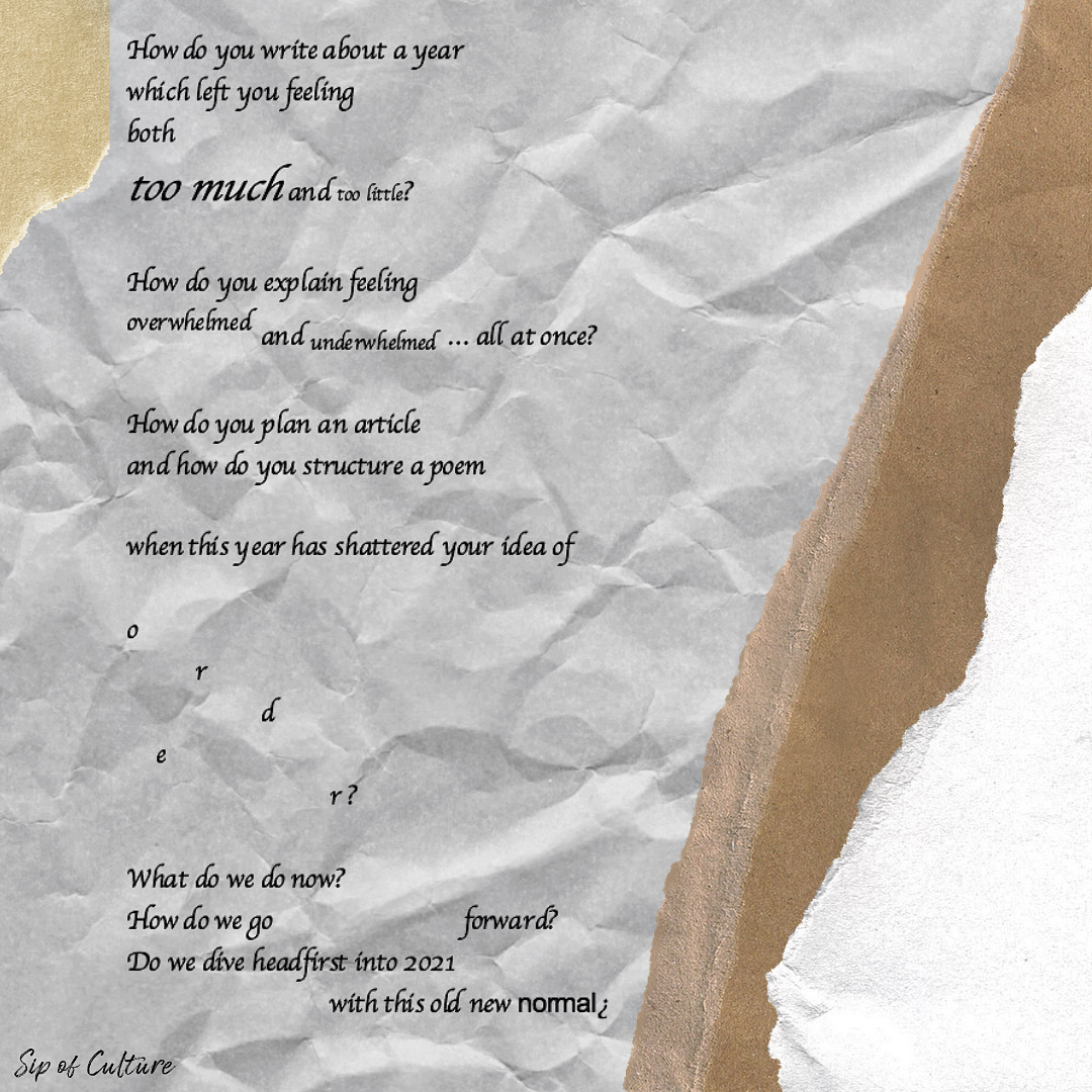 Poem: 2020 – Sip of Culture